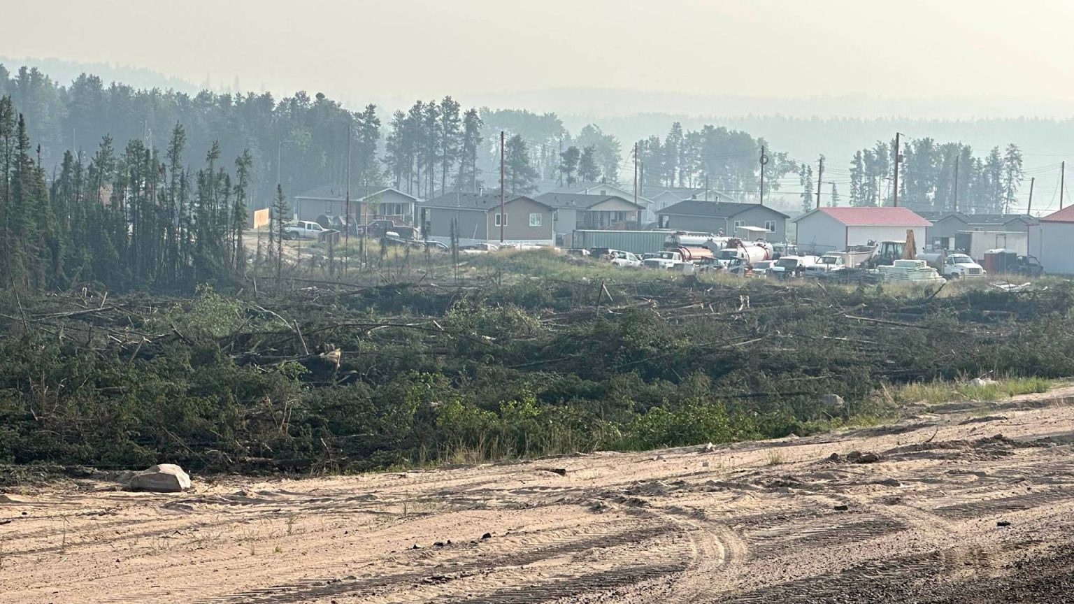The Hamlet Of Fort Chipewyan Evacuates Due To Wildfires
