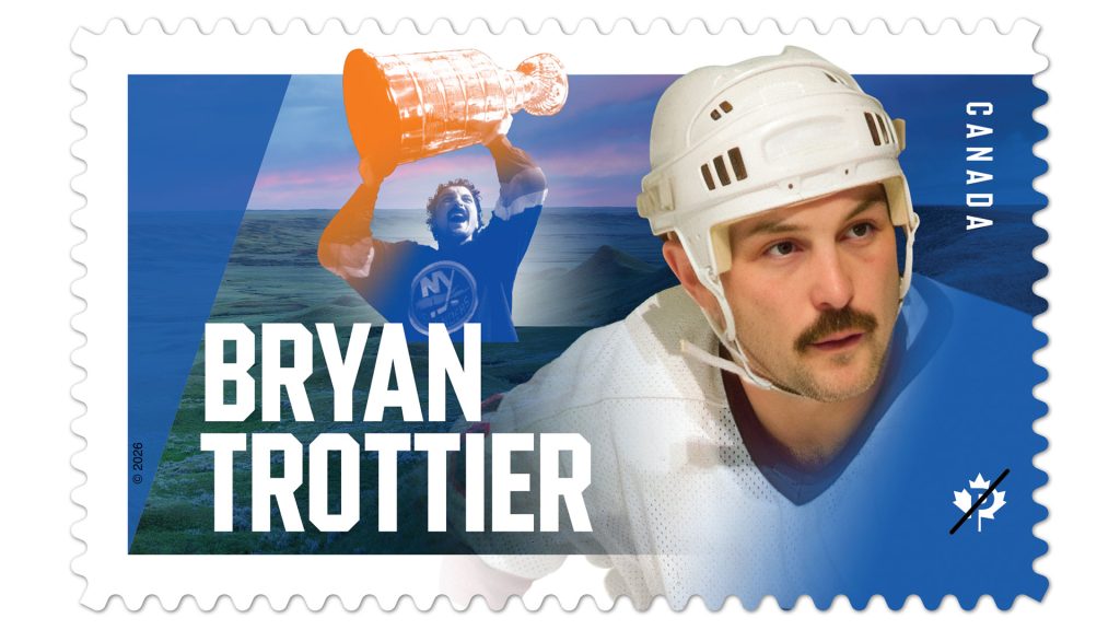 Canada Post stamp features Bryan Trottier, Wilton Littlechild